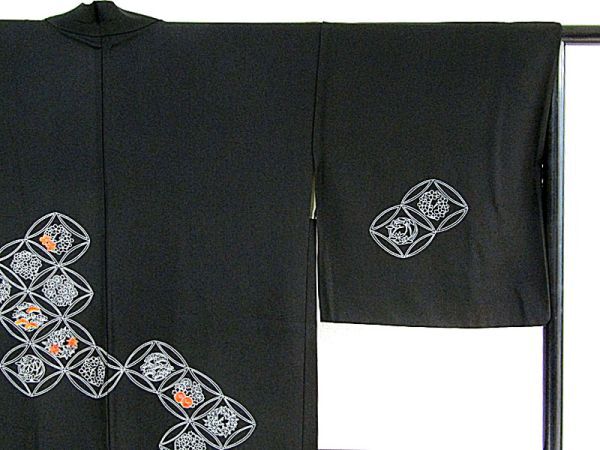 Yahoo!オークション - 黒絵羽羽織・87㎝ 7366