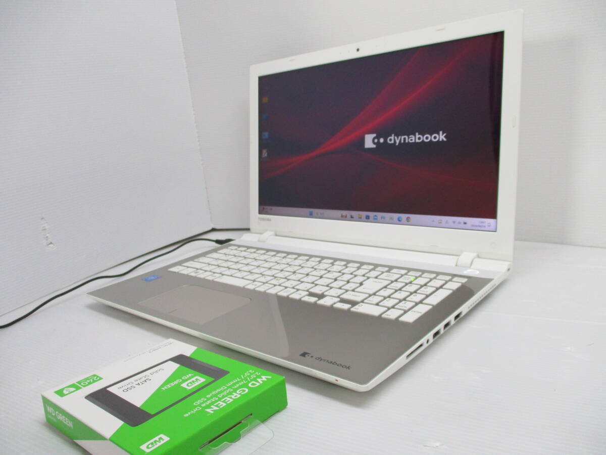 激安SSD搭載セットアップ済PC 東芝 Dynabook T45/UGY Windows11 Intel Celeron 3215U DVDマルチ Bluetooth WEBカメラ(15インチ ...