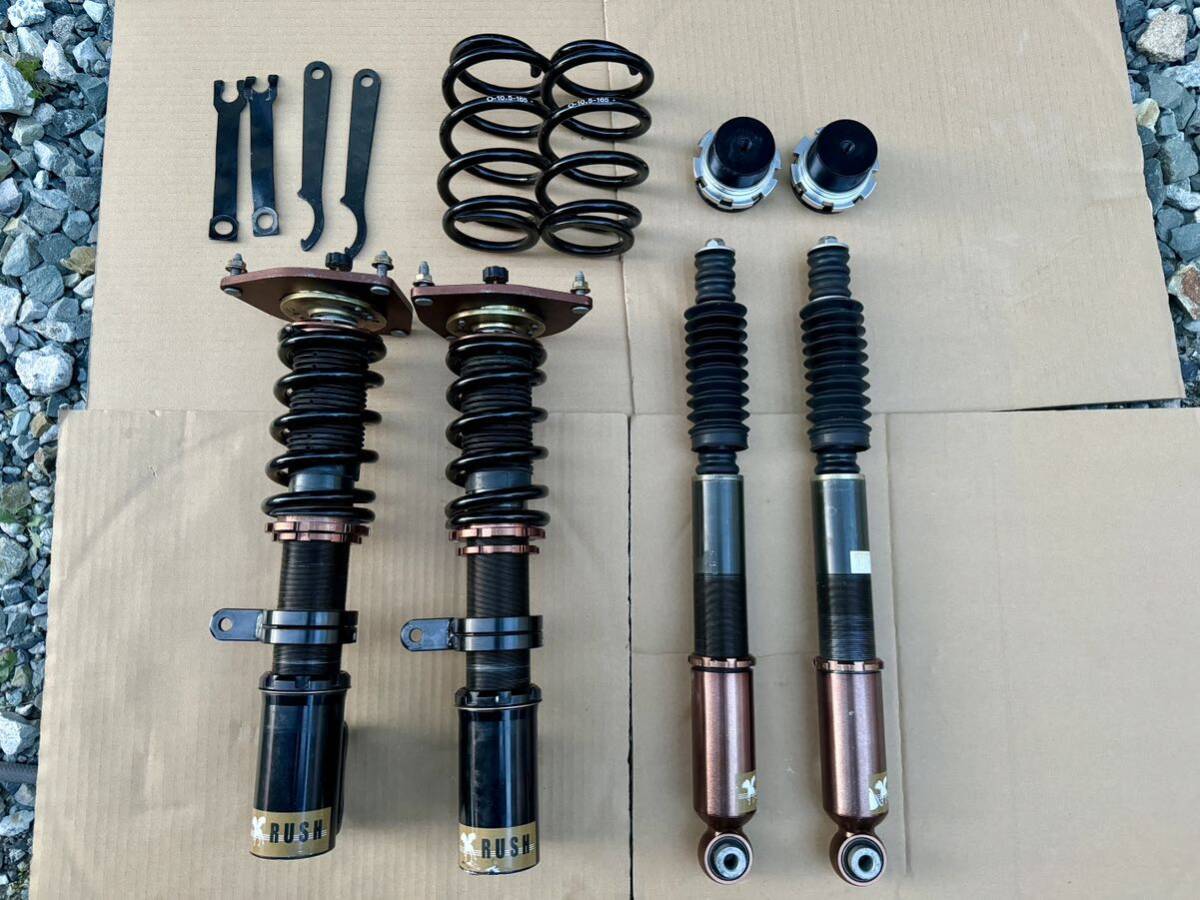 Yahoo!オークション - RUSH 車高調キューブZ12前期後期 車高短モデルフ...