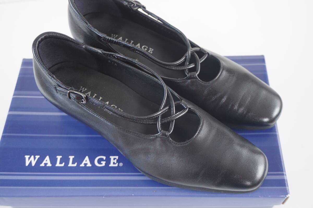 Yahoo!オークション - Wallage asics 23.5CM 2E パンプス/靴 レザー 黒...