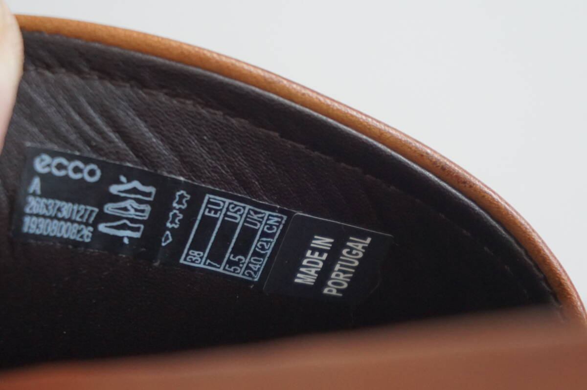 Yahoo!オークション - ecco エコー 38/24cm ローファー/スリッポン/革...