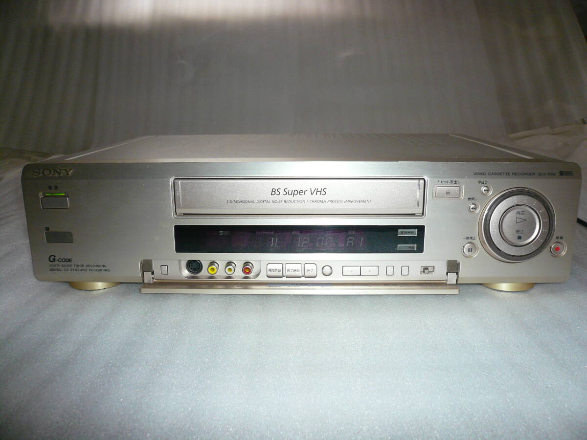 Yahoo オークション Sony S Vhsビデオデッキ Slv Rx9 通電しますがロ