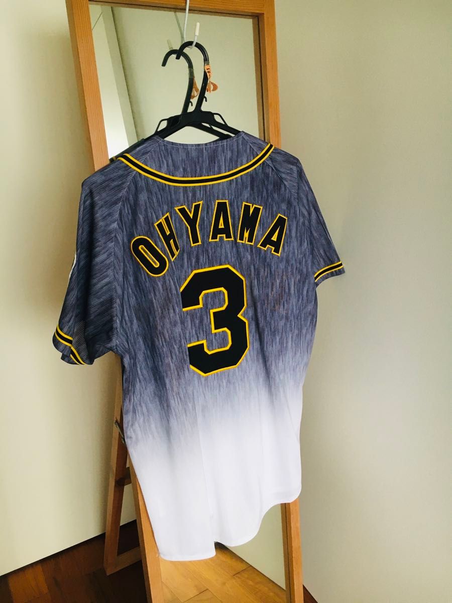 阪神タイガース 大山悠輔 ビジター ユニフォーム 刺繍 大山 阪神タイガース 大山悠輔 ビジター ユニフォーム 刺繍 大山