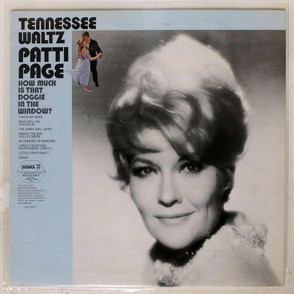 Yahoo!オークション - 米 PATTI PAGE/TENNESSEE WALTZ/PICKWICK SPC327...
