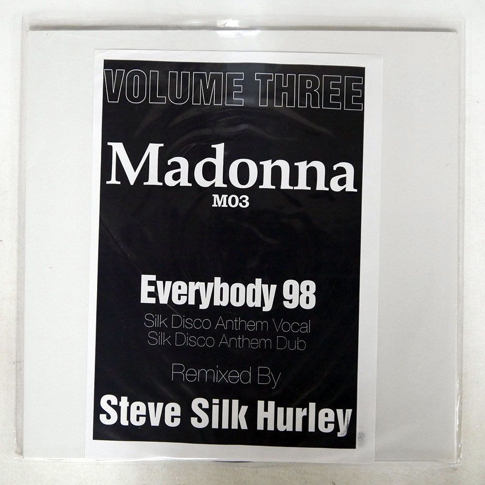 Yahoo!オークション - 英 ブート MADONNA/EVERYBODY 98/NOT ON LABEL