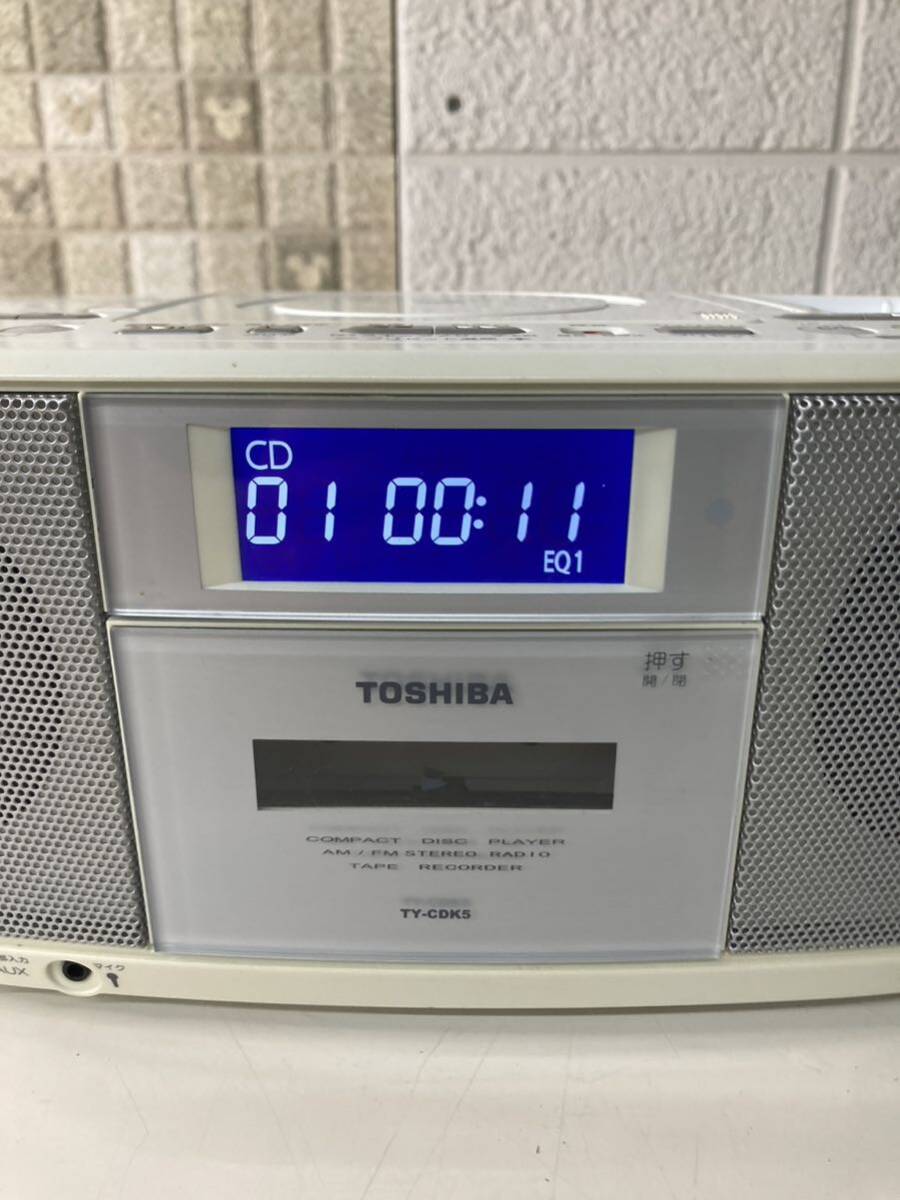 Yahoo!オークション - 東芝 TOSHIBA TY-CDK5 TOSHIBA ラジカセ CDラジ...