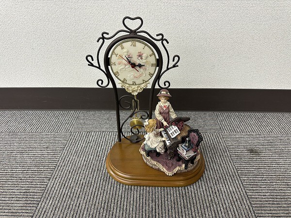 Yahoo!オークション - M137-J9-3827 インテリア置時計 ピアノレッスン ...