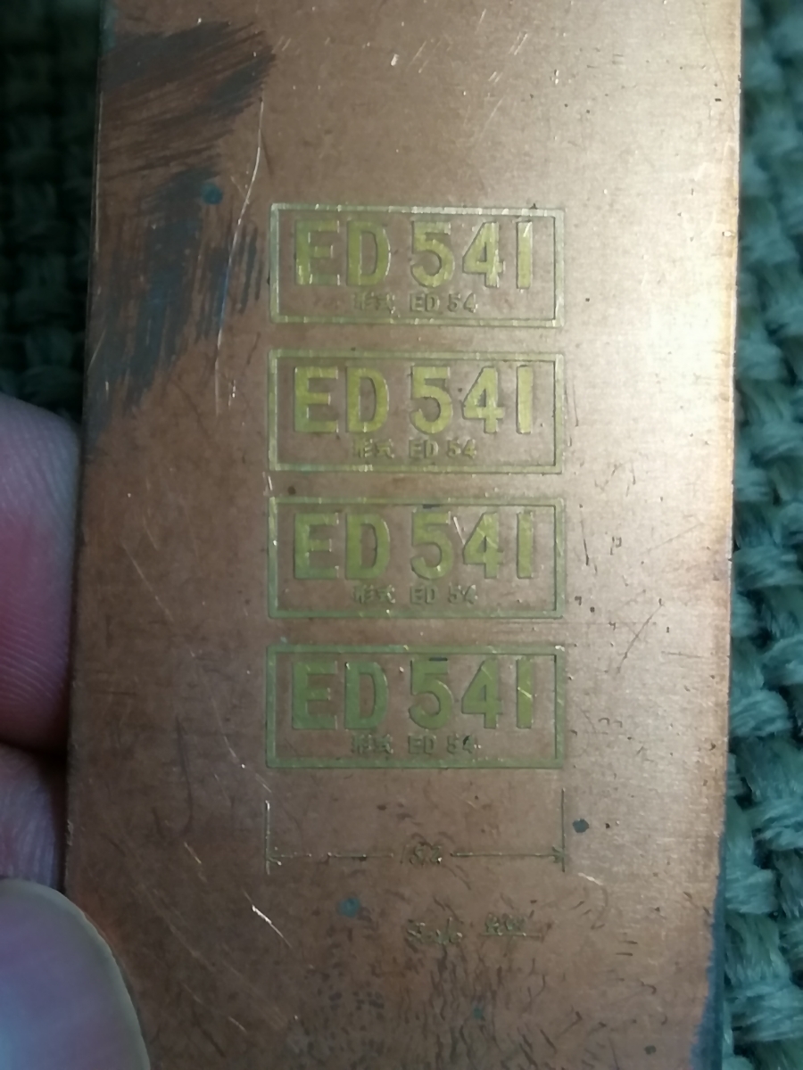 Yahoo!オークション - 国鉄 ED54 1 エッチングナンバープレート 日本型...