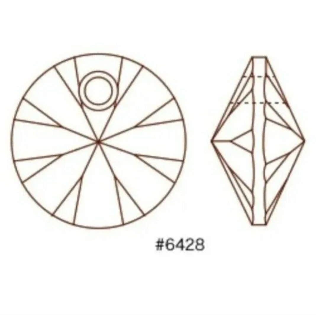 Yahoo!オークション - スワロフスキー #6428／12mm クリスタルオーロラ...