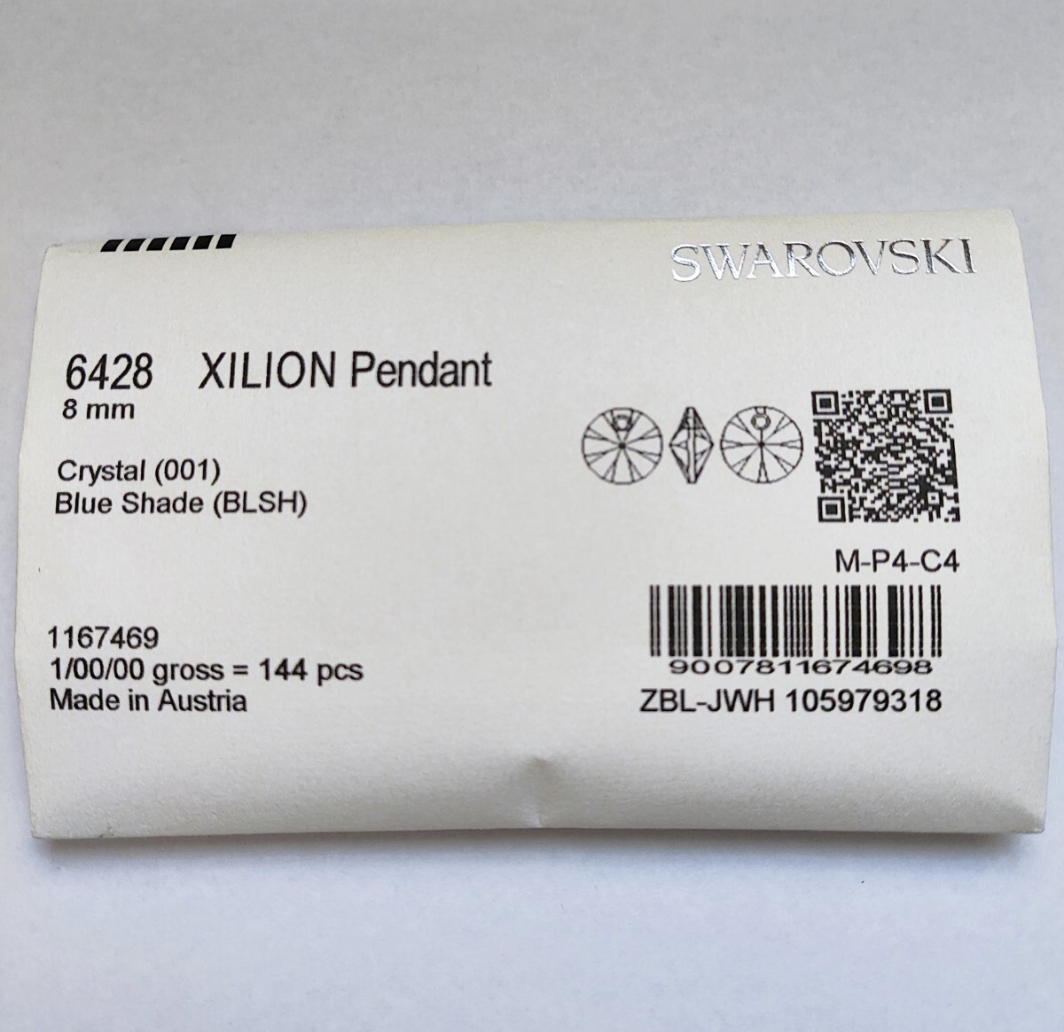 Yahoo!オークション - スワロフスキー #6428 ／ 8mm ブルーシェイド／1...