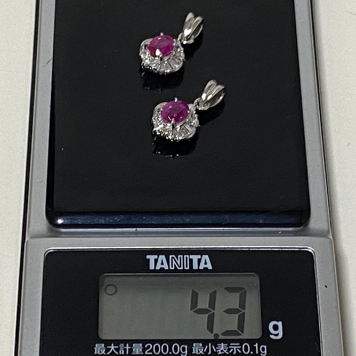 Yahoo!オークション - 【KJC】Pt900（プラチナ） 天然ルビー 0.66ct 0...