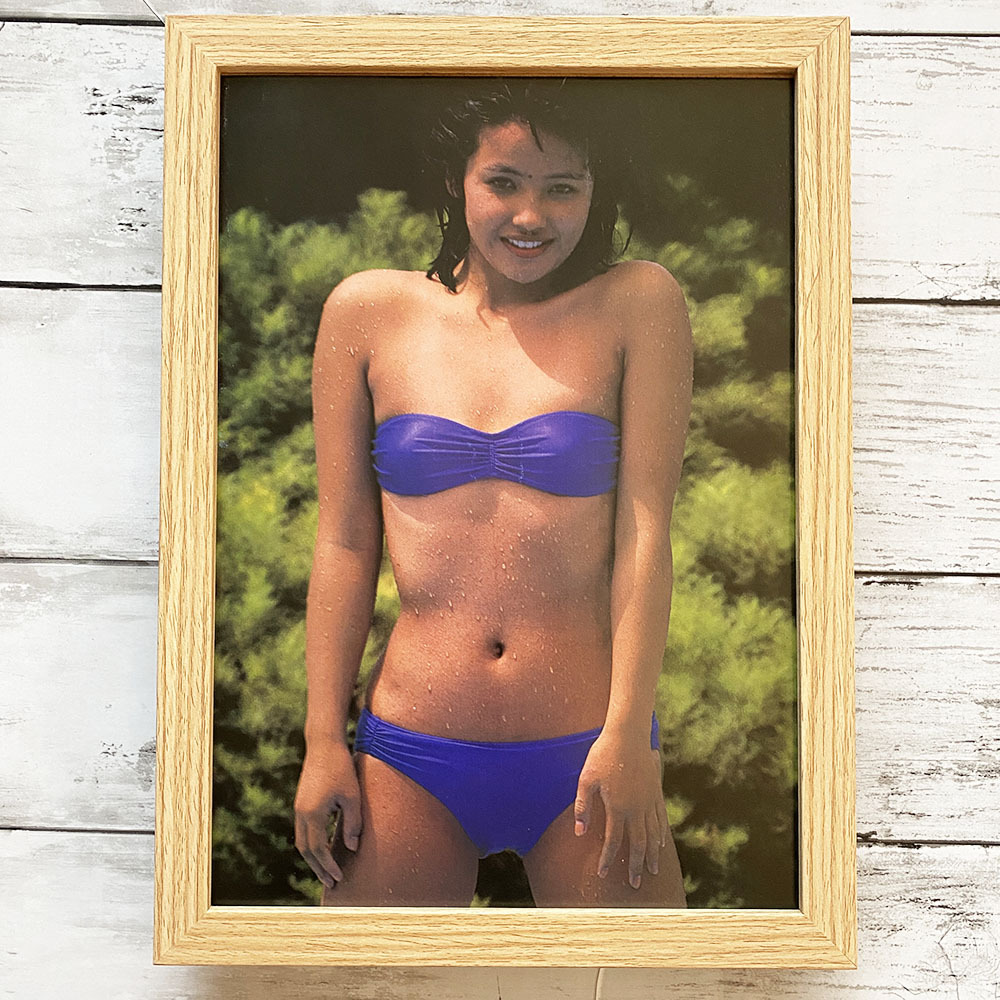 額装品 高見知佳 若い頃 水着 ビキニ/80年代/昭和レトロ/ポスター風広告/B5サイズ額入り/アートフレーム YD01-1(印刷物)｜売買されたオークション情報、yahooの商品情報を ...