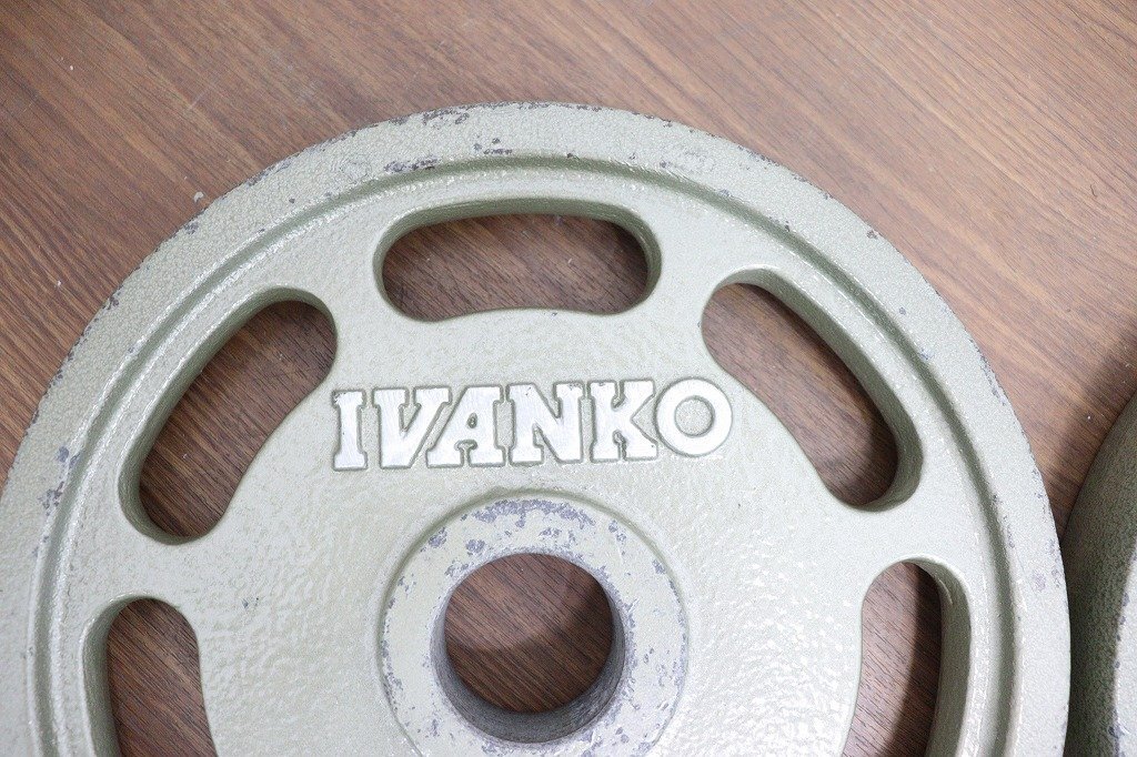 Yahoo!オークション - J6869 IVANKO ダンベルプレート 10kg×2 径50mm ...