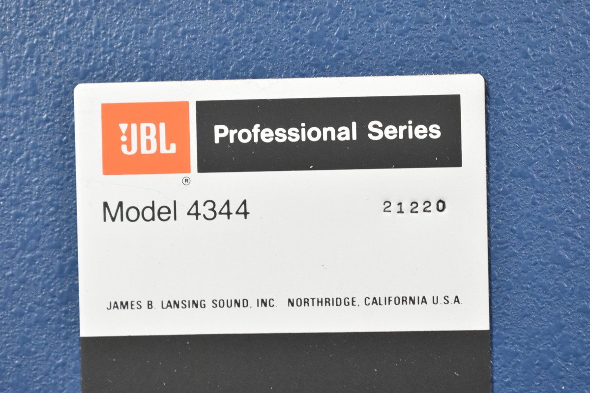 JBL 4344 スピーカー ペア 法人様のみ JITBOX利用可能(スピーカー本体)｜売買されたオークション情報、yahooの商品情報をアーカイブ公開 - オークファン（aucfan.com）