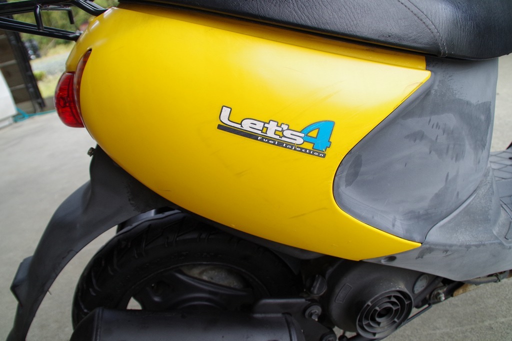 Yahoo!オークション - スズキ レッツ4 4st FI Fフェンダー レッグシー...