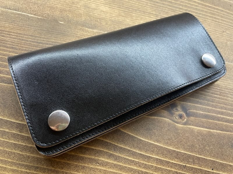 Yahoo!オークション - SALE B026 ホースハイド トラッカーロングウォレ...