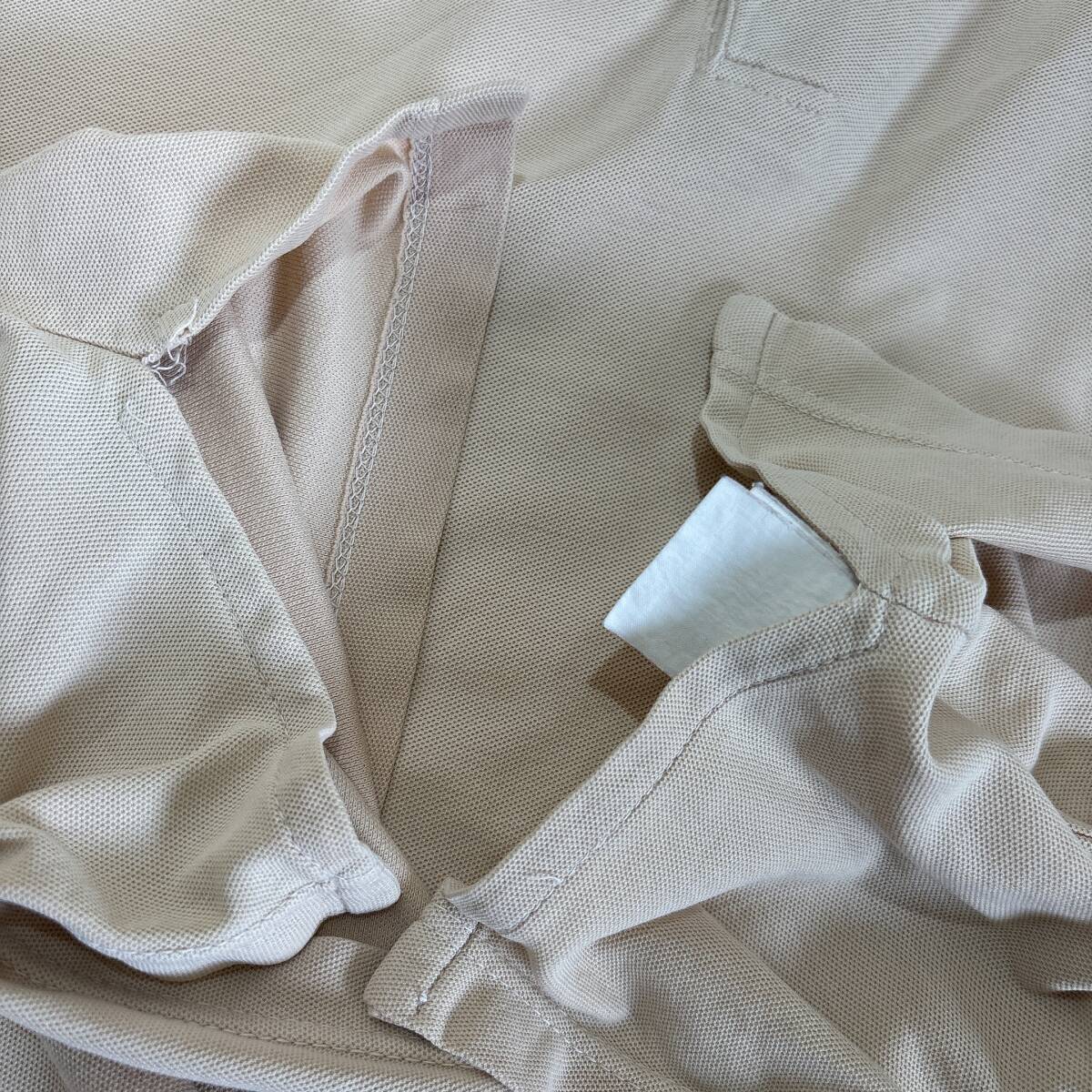 Yahoo!オークション - X045大きい アルマーニGOLF 伊製 クリームベージ...