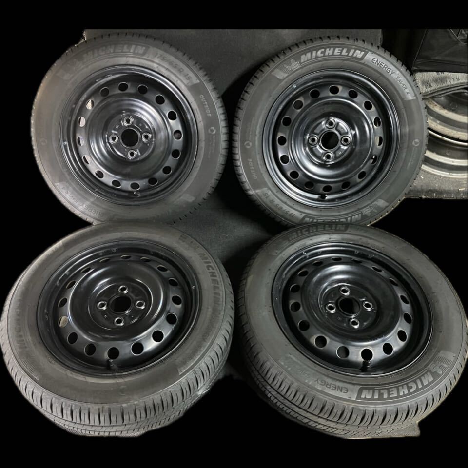 Yahoo!オークション - 2023年製ミシュラン付 iQ 175/65R15 5J 4穴 PCD1...