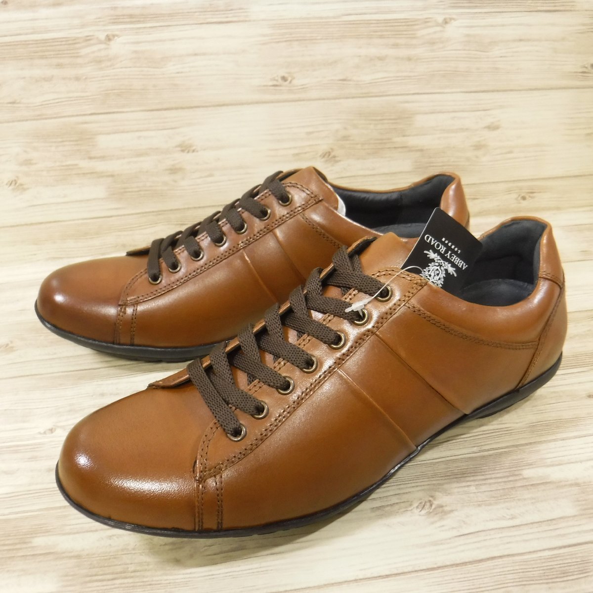 Yahoo!オークション - KK677 マドラス madras 茶 牛革 レザースニーカ...