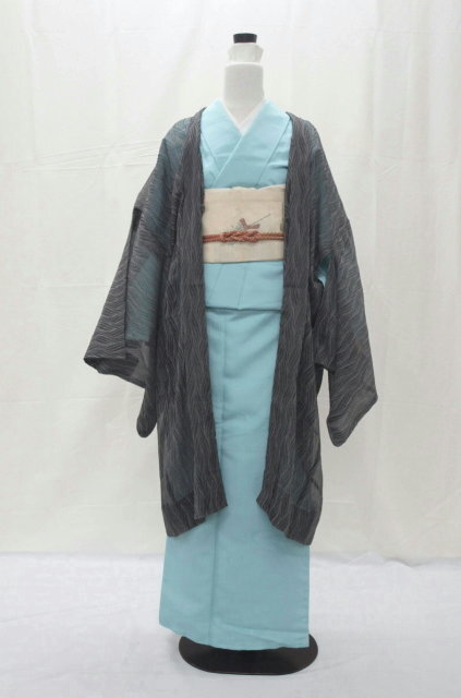 Yahoo!オークション - お仕立て上がり 0726 オーガンジー風 春夏長羽織...