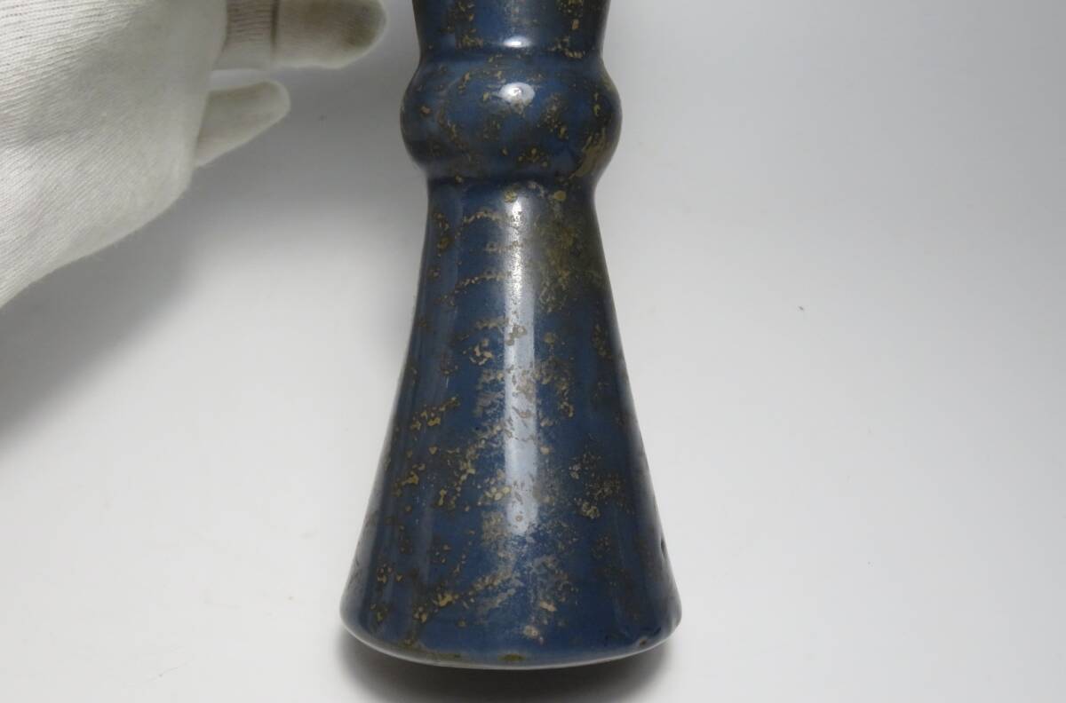 Yahoo!オークション - 中国美術 瑠璃釉 一輪挿し 花瓶 花觚 H17.5cm