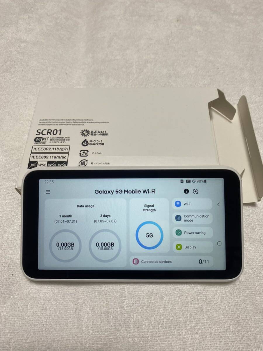 Yahoo!オークション - Galaxy ギャラクシー 5G Mobile Wi-Fi SCR01 ホ...