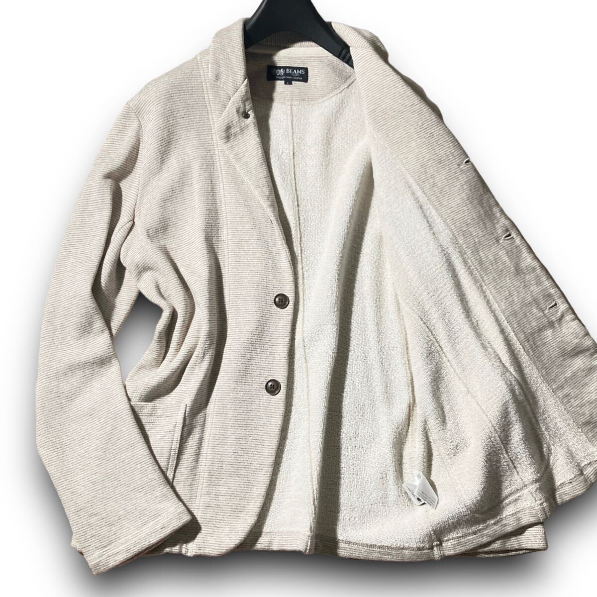 Yahoo!オークション - 【極美品 L】BEAMS パイル裏地 アンコン テーラ...