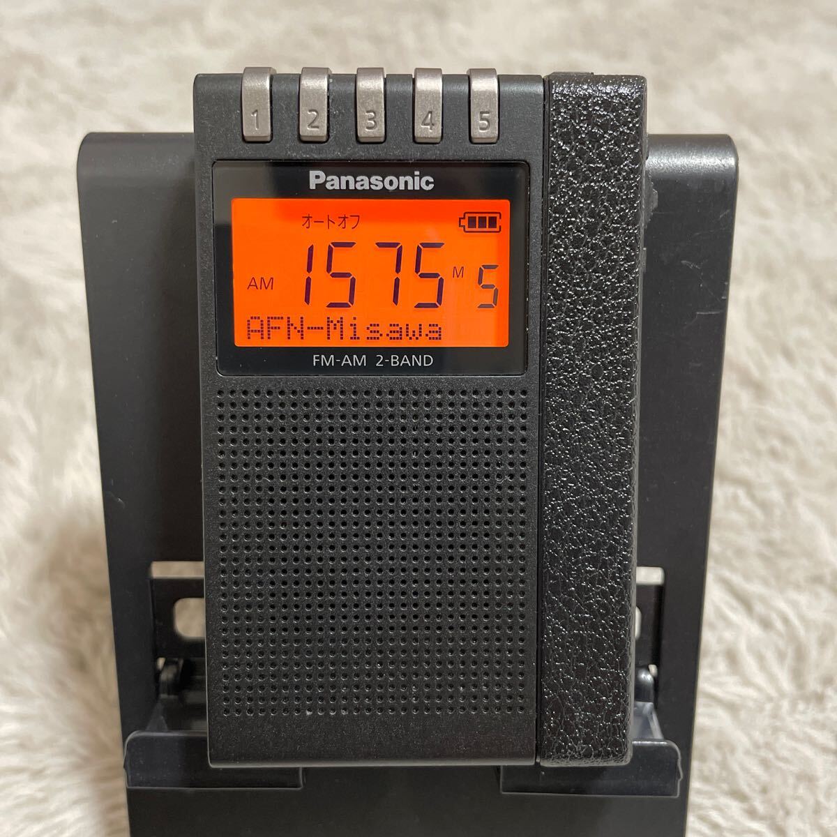 Yahoo!オークション - Panasonic FM-AM 2-BAND RF-ND380R ポケットラジ...