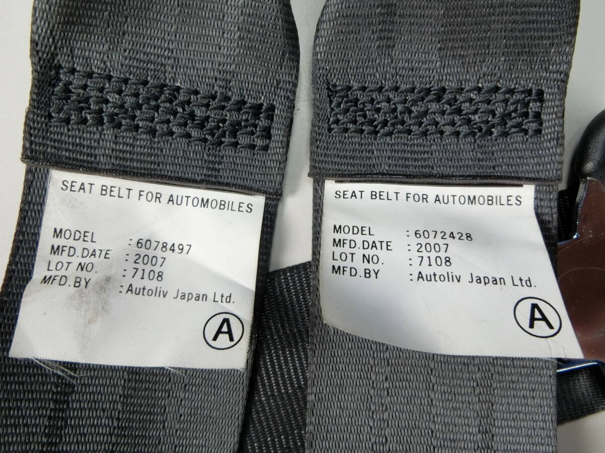 Yahoo!オークション - [K2039] ゼスト JE1 リア シートベルト 左右セッ...