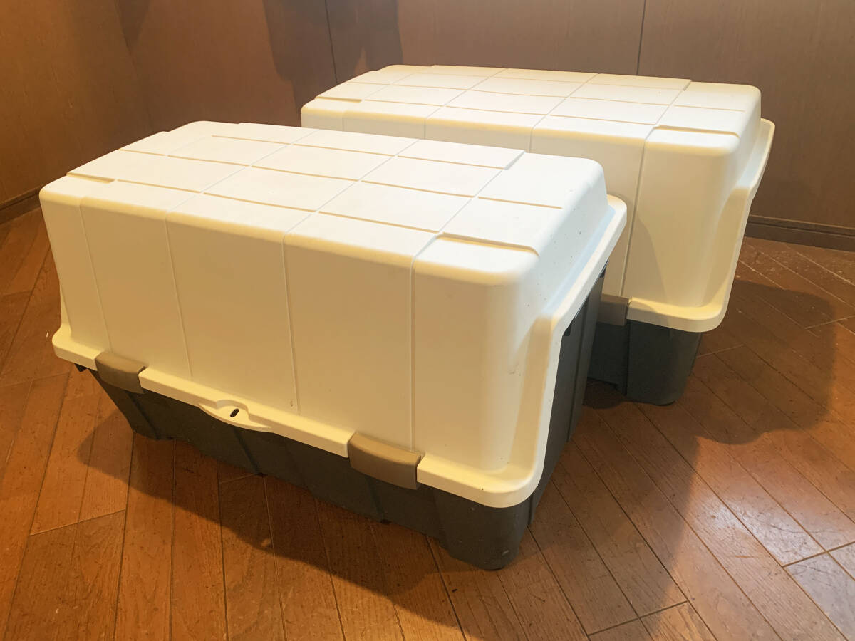 コンテナボックス 大型ストッカー ベランダコンテナ 大容量140リットル 2台/1セット 良品(その他)｜売買されたオークション情報、yahooの商品情報をアーカイブ公開 - オークファン ...