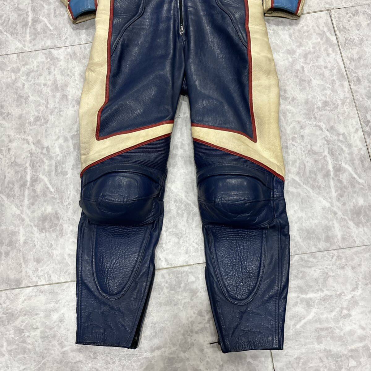 1円~ バイクウェア '完全防備 プロテクターフル装備' THE BIKE 本革 レザー レーシング スーツ 革 ツナギ メンズ ビンテージ(Lサイズ)｜売買されたオークション情報、yahoo ...