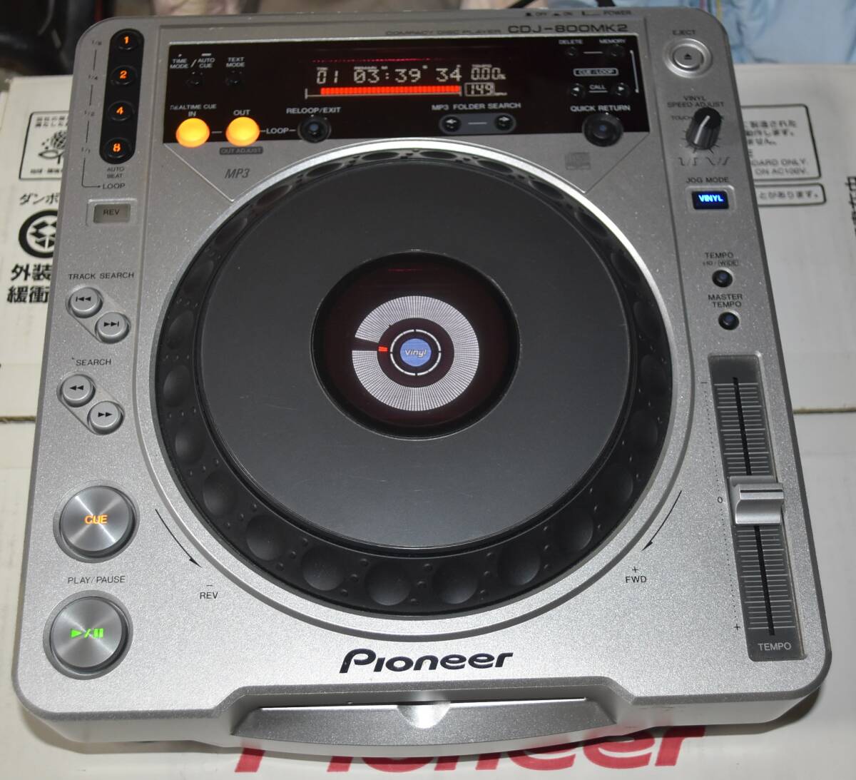Yahoo!オークション - Pioneer CDJ-800MK2 DJ用CDプレイヤー 動作品 現...