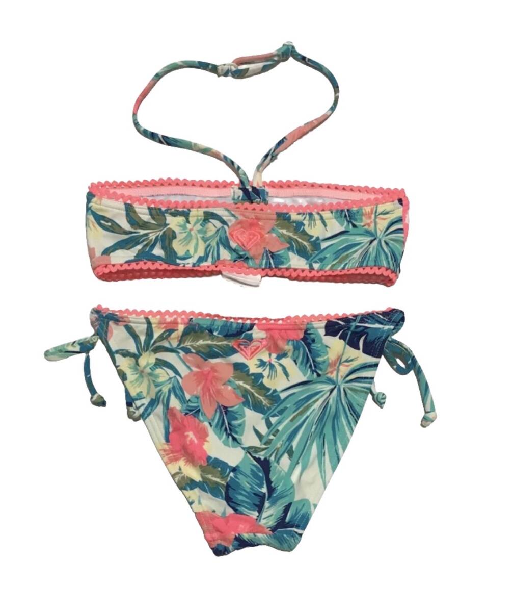 Yahoo!オークション - 新品 ROXY ロキシー セパレート 女子水着 130サ...