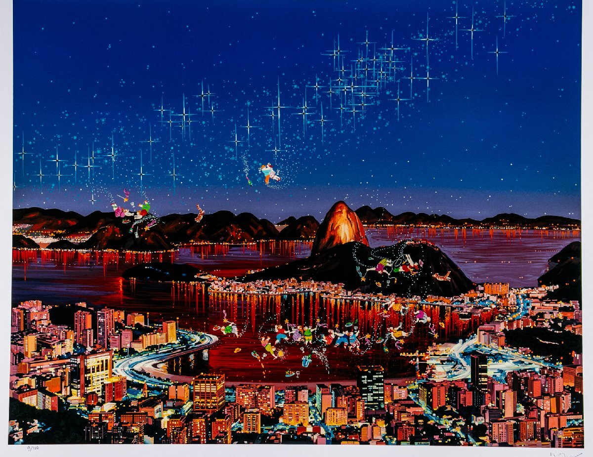 Yahoo!オークション - 【絵画】 ヒロ ヤマガタ 『 魅惑の宵 』 シルク...