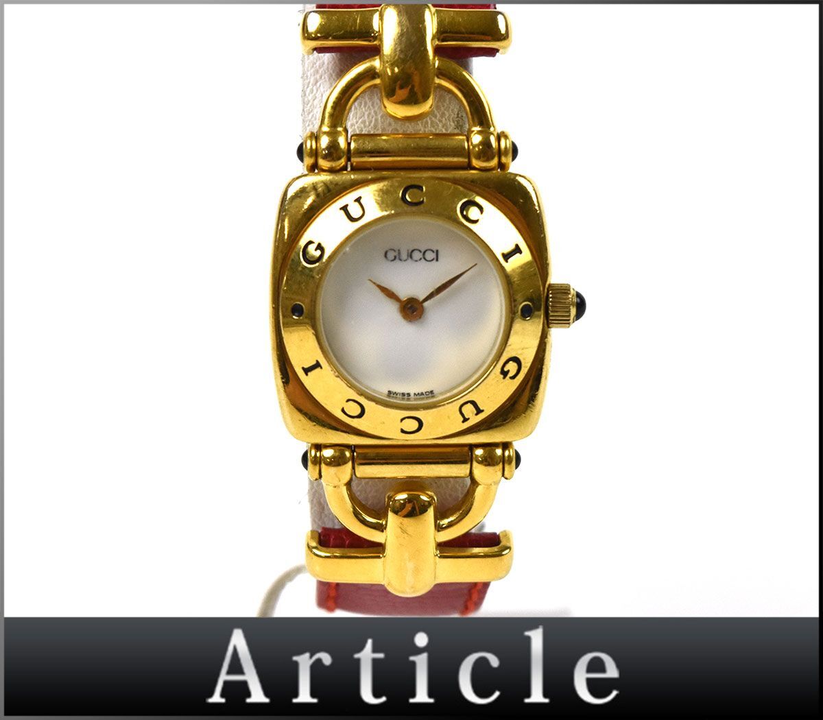 Yahoo!オークション - 182053 動作確認済 GUCCI グッチ レディースウォ...