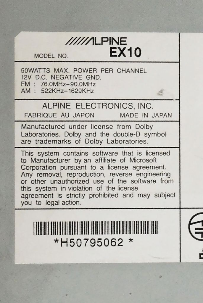 Yahoo!オークション - 作動確認済み 2018年 アルパイン【EX10】 10イ...