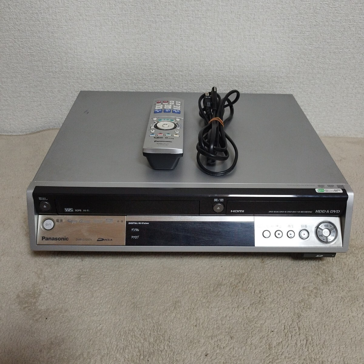 Yahoo!オークション - Panasonic パナソニック VHS/HDD/DVDレコーダー ...