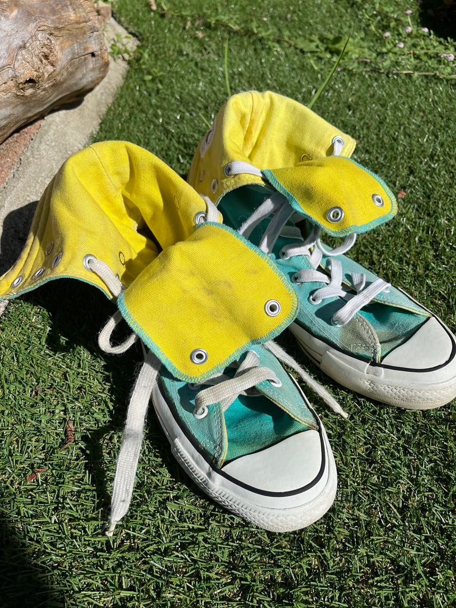 USA製CONVERSE 80's ALL STAR オールスター KNEE HI ターコイズ USA製CONVERSE 80's ALL STAR オールスター KNEE HI ターコイズ