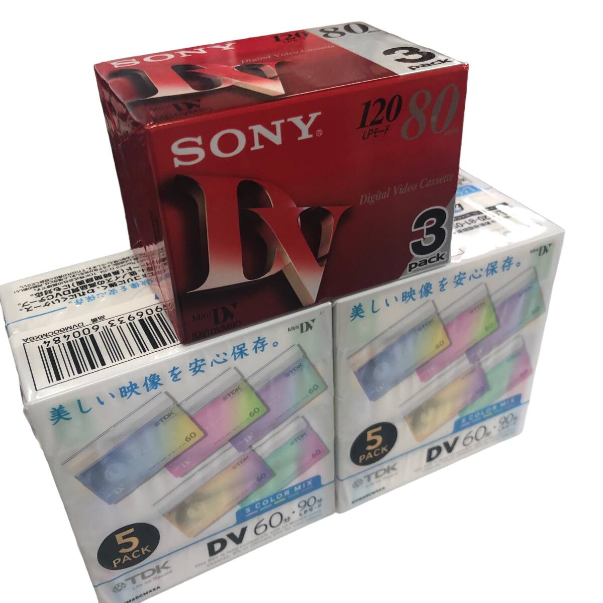 Yahoo!オークション - F720 未使用品 ミニDVカセット 3点まとめ TDK 60...