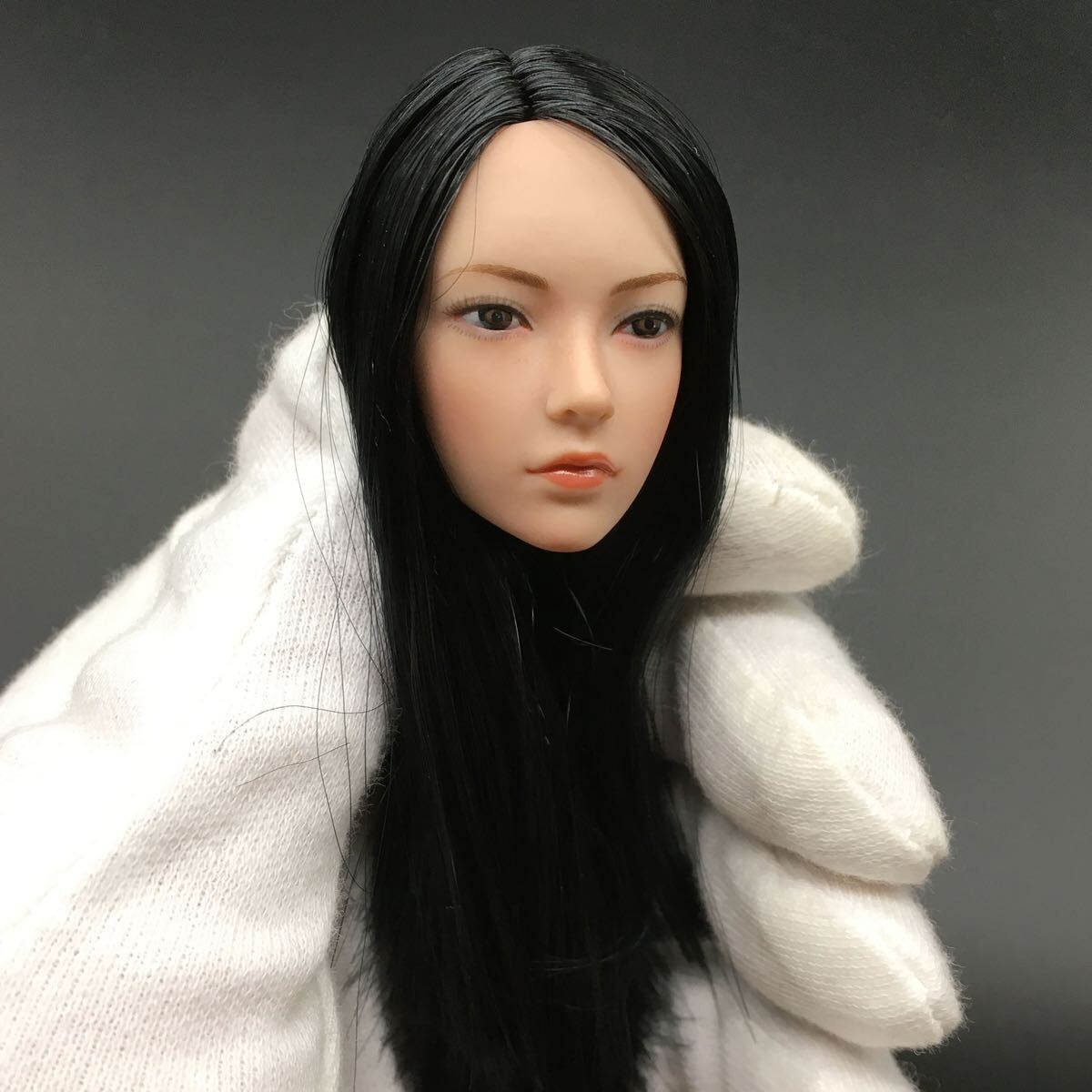 Yahoo!オークション - B66 1/6 フィギュア ヘッド 女性ヘッド 植毛タイ...