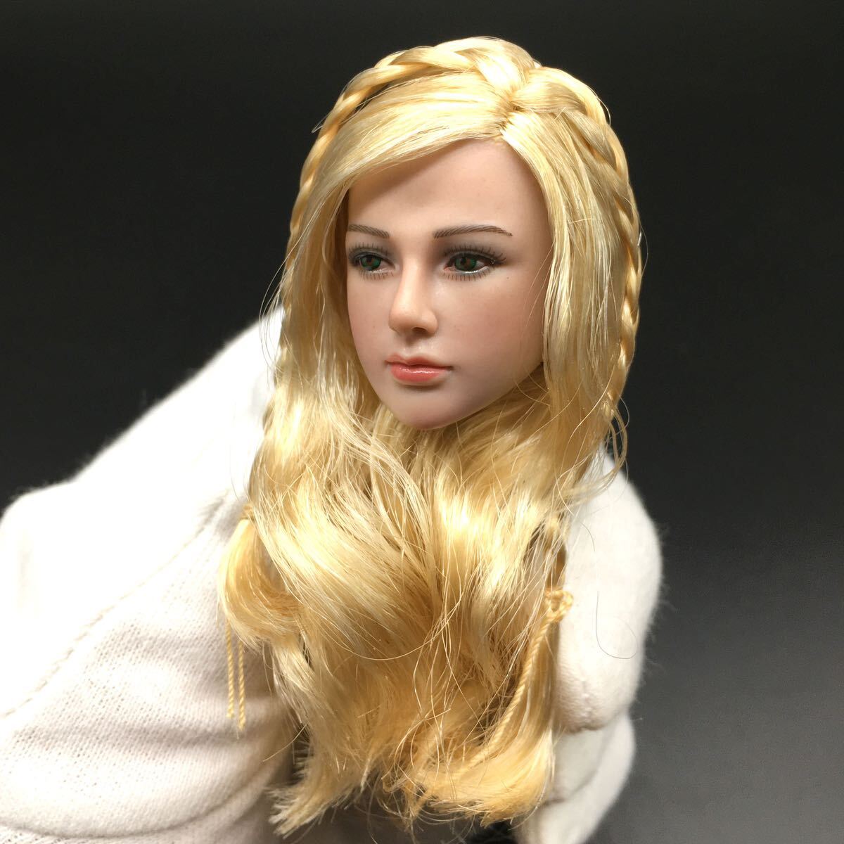 Yahoo!オークション - B265 1/6 フィギュア ヘッド 女性ヘッド 植毛タ...