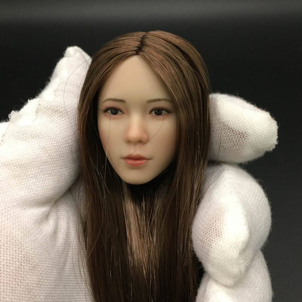 Yahoo!オークション - B257 1/6 フィギュア ヘッド 女性ヘッド 植毛タ...