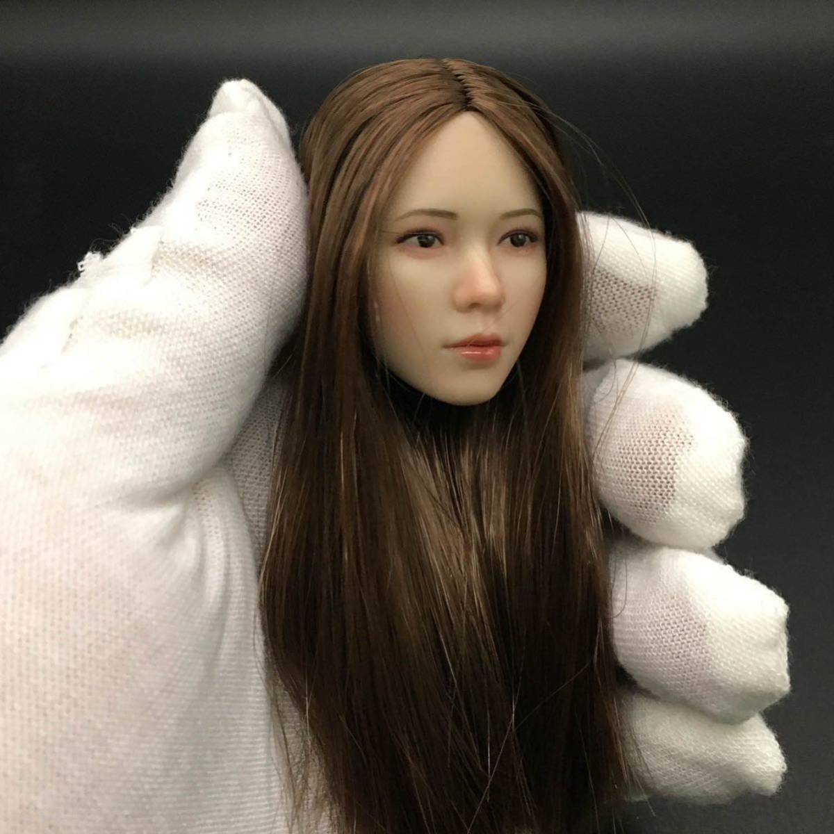 Yahoo!オークション - B257 1/6 フィギュア ヘッド 女性ヘッド 植毛タ...