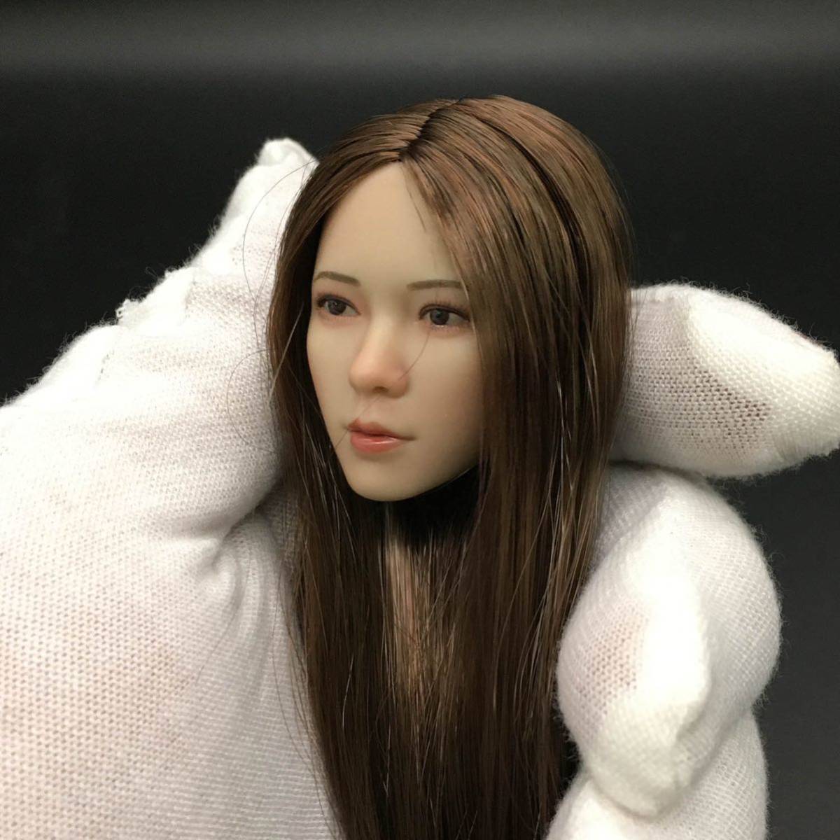 Yahoo!オークション - B257 1/6 フィギュア ヘッド 女性ヘッド 植毛タ...