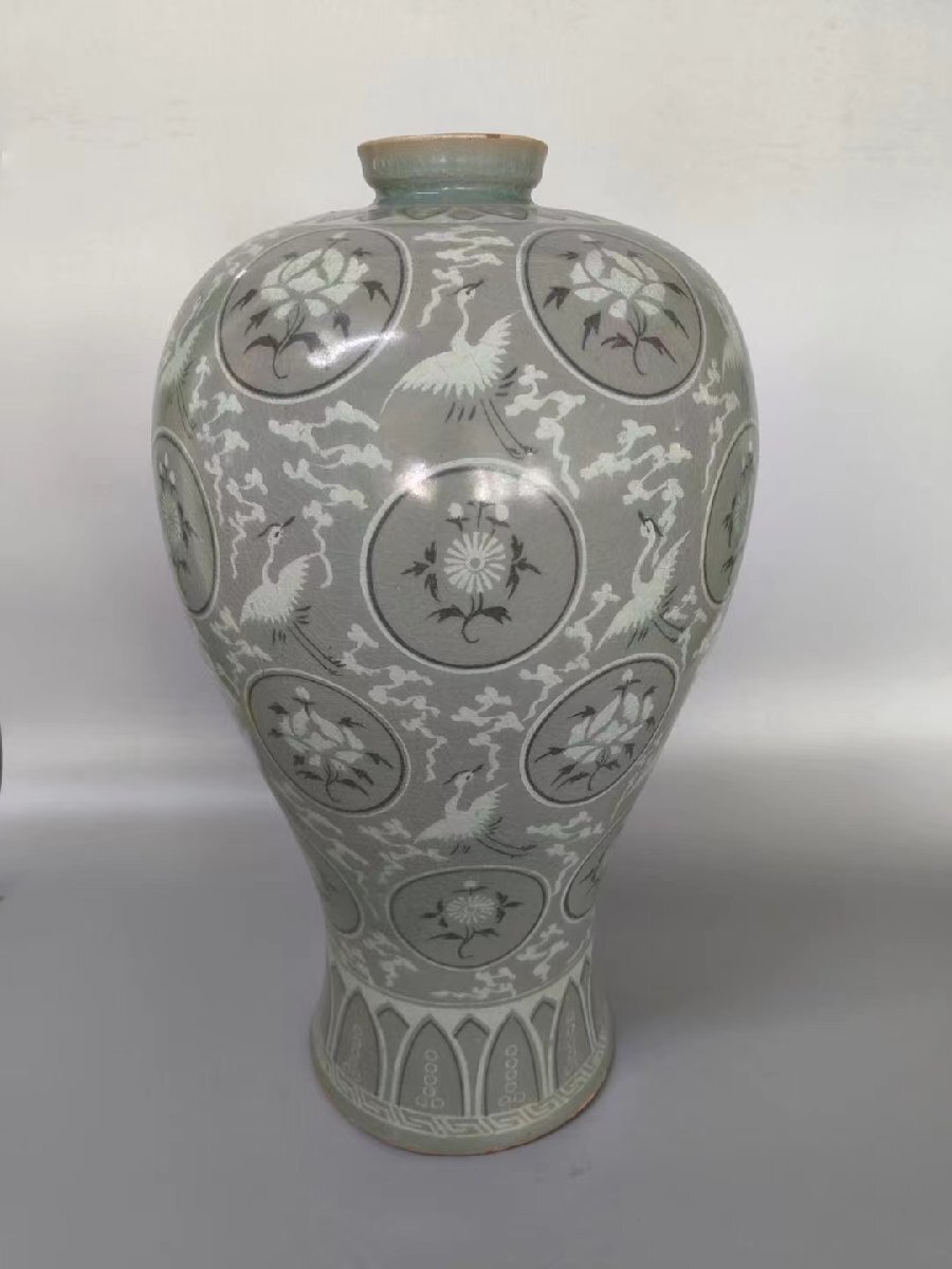 朝鮮 高麗磁 李朝時代 高麗青磁梅瓶 朝鮮陶磁古美術 旧家買出品 P13(高麗)｜売買されたオークション情報、yahooの商品情報をアーカイブ公開 - オークファン（aucfan.com）