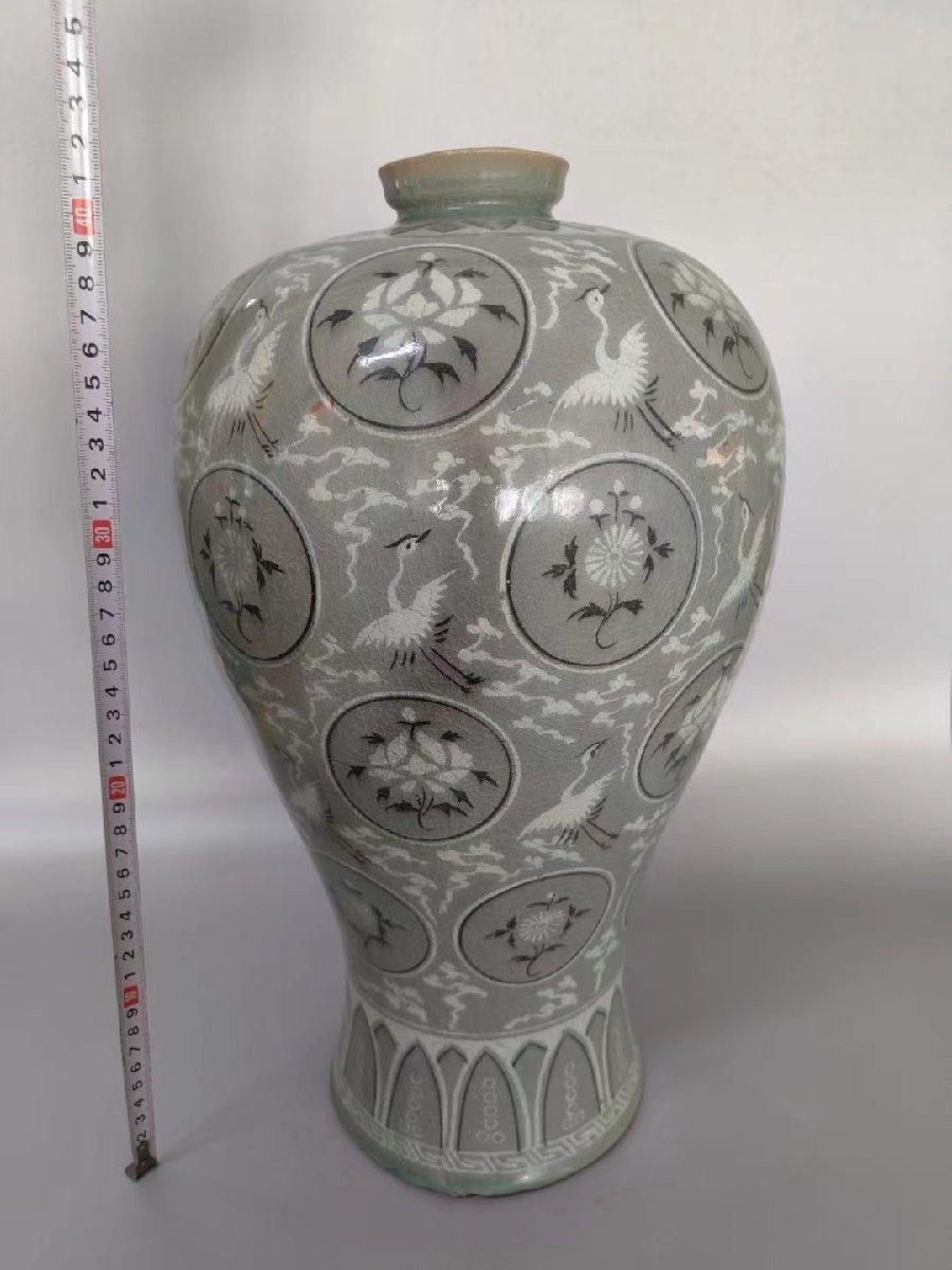 朝鮮 高麗磁 李朝時代 高麗青磁梅瓶 朝鮮陶磁古美術 旧家買出品 P13(高麗)｜売買されたオークション情報、yahooの商品情報をアーカイブ公開 - オークファン（aucfan.com）