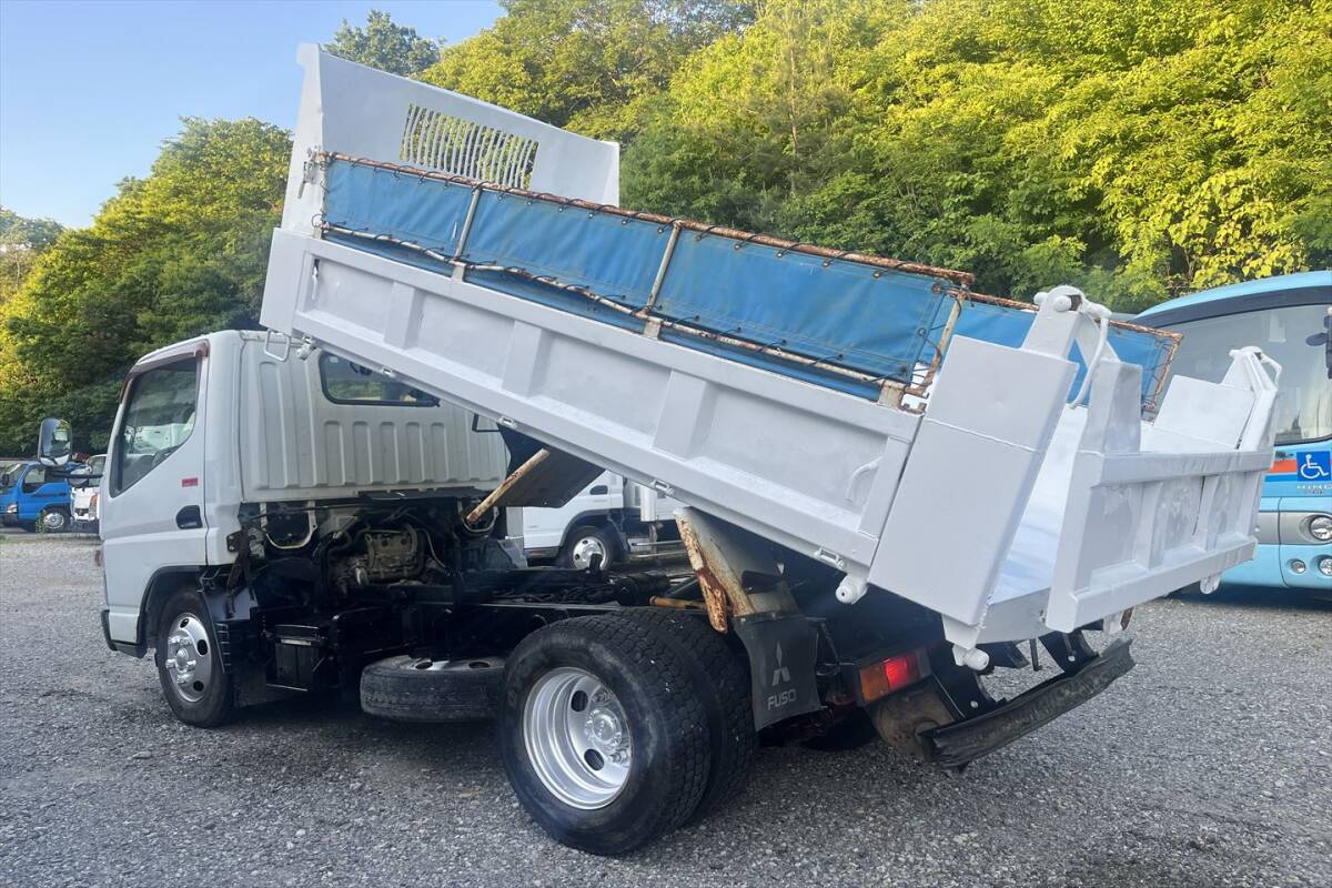 Yahoo!オークション - 売り切り H23年 三菱 キャンター 3t ダンプ 極東...