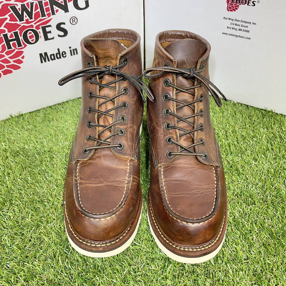 安心品質0879】箱付1907レッドウイング廃盤REDWINGブーツ送料 安心品質0879】箱付1907レッドウイング廃盤REDWINGブーツ送料