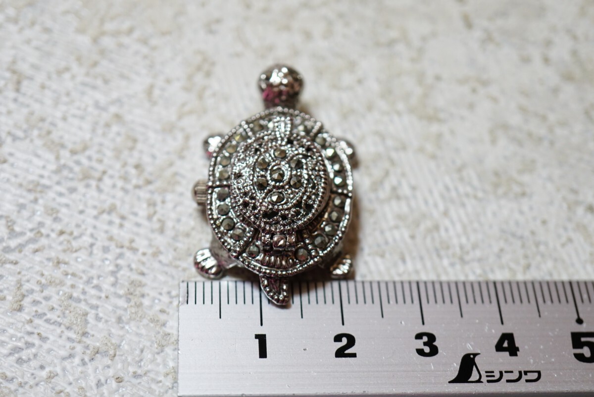 Yahoo!オークション - 413 Rapport ラポール マーカサイト 亀 ペンダン...