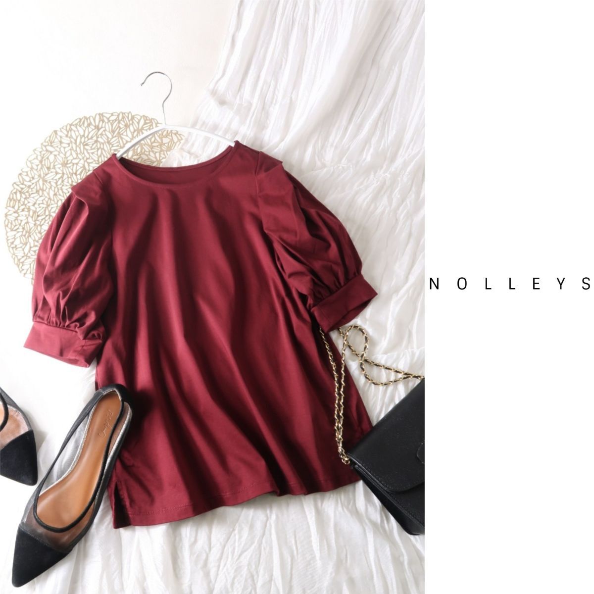 Yahoo!オークション - 1万 2022SS ノーリーズ NOLLEYS 洗える 綿100% ...